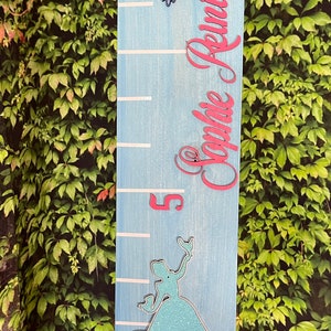 Cinderella Princess Growth Chart Disney Inspired Ruler - Etsy