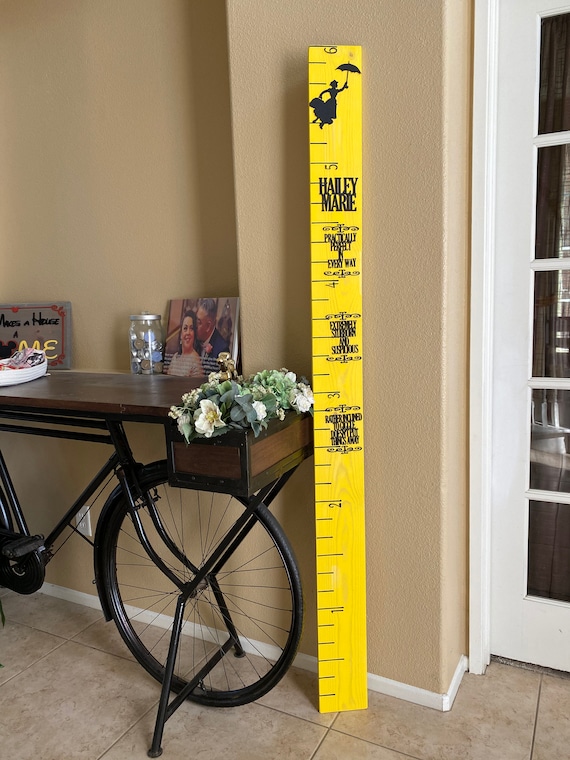 Mary Poppins Measuring Tape Ruler Growth Chart Disney Inspired - Etsy