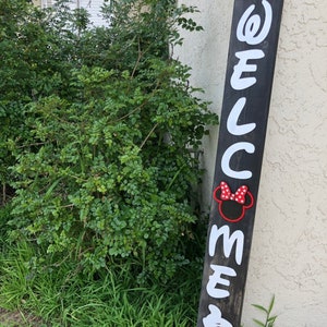 Minnie Mouse Sign Welcome Disney Inspired - Etsy