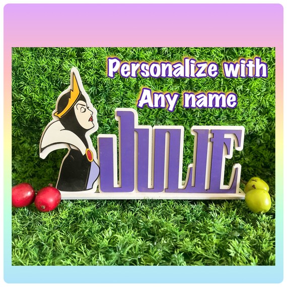 Evil Queen Inspired Custom Name Sign 14 Wide Nursery - Etsy