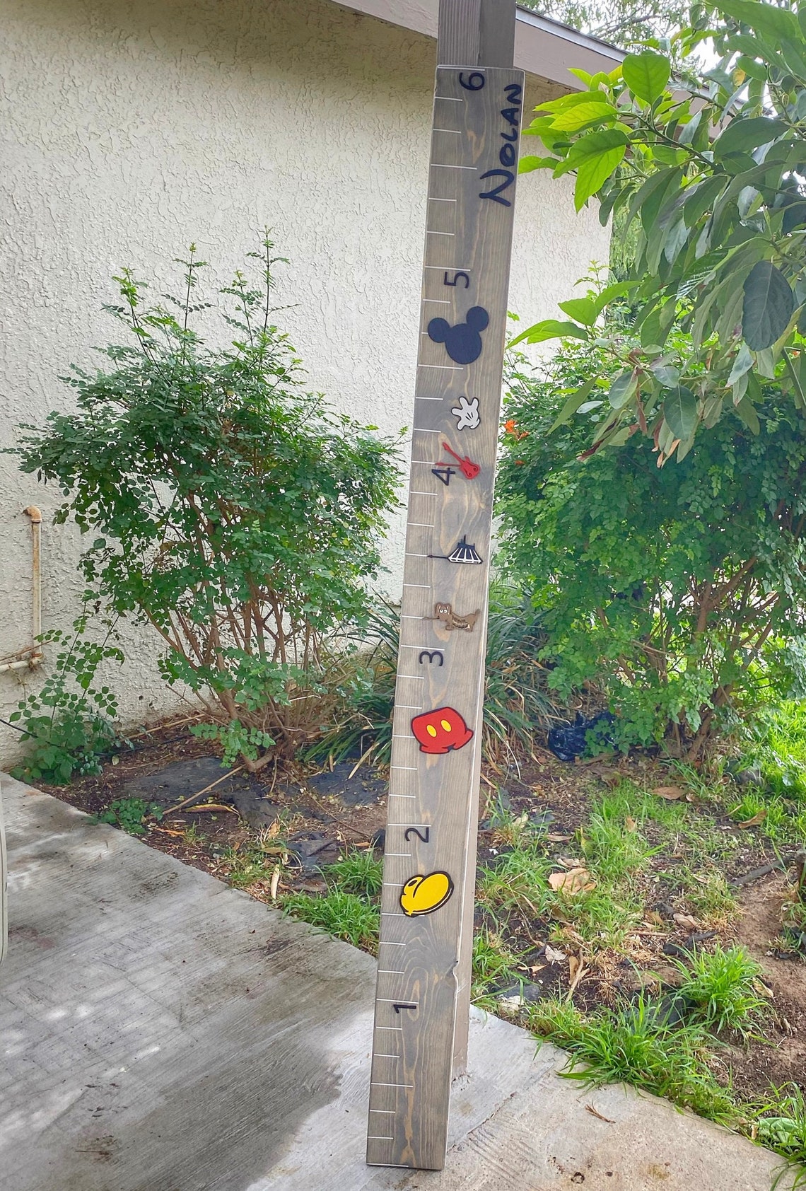 Mickey or Minnie Mouse Growth Chart Disney Ruler Steamboat - Etsy