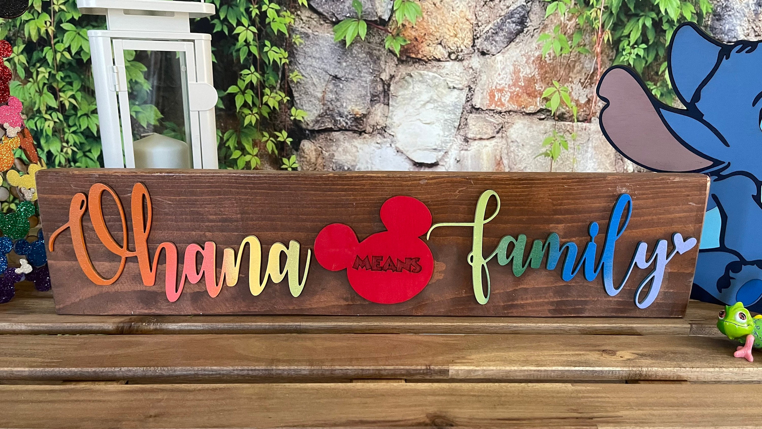 Ohana means Family Disney Inspired Sign | Etsy
