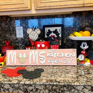 Disney Inspired Mom’s Kitchen Rustic Wood Sign - Etsy