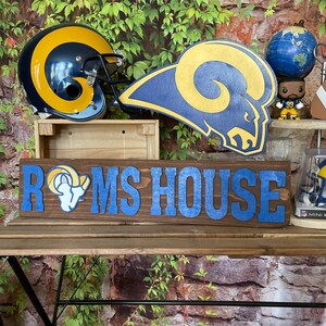 La Rams Welcome Sign or Rams House Sign New Skool Logo - Etsy