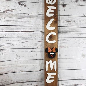 Double Interchangeable Mickey Mouse Inspired Seasons Welcome Sign - Etsy