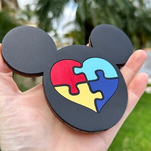 Autism Puzzle Mickey Ears Disney Inspired Rare Find MAGNET ONLY ...