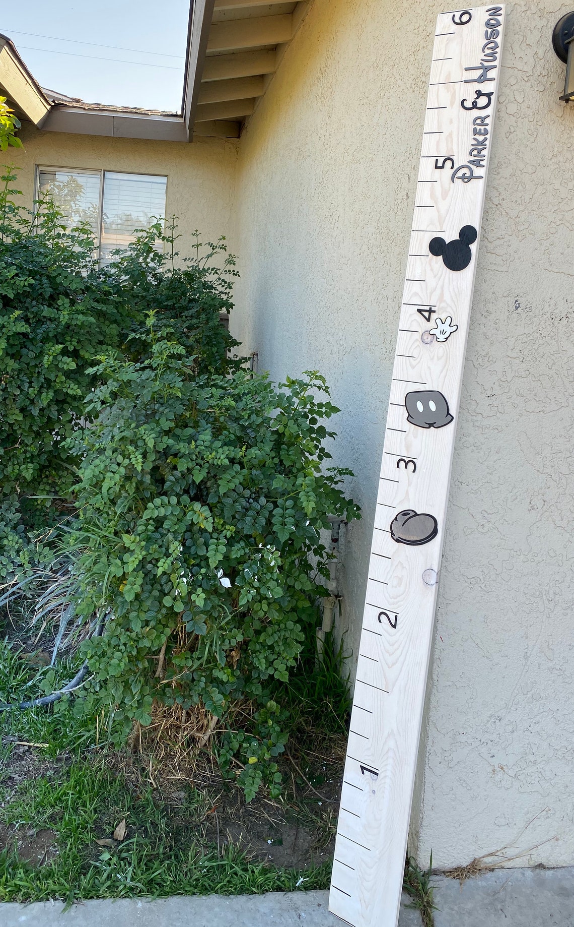 Mickey or Minnie Mouse Growth Chart Disney Ruler Steamboat - Etsy