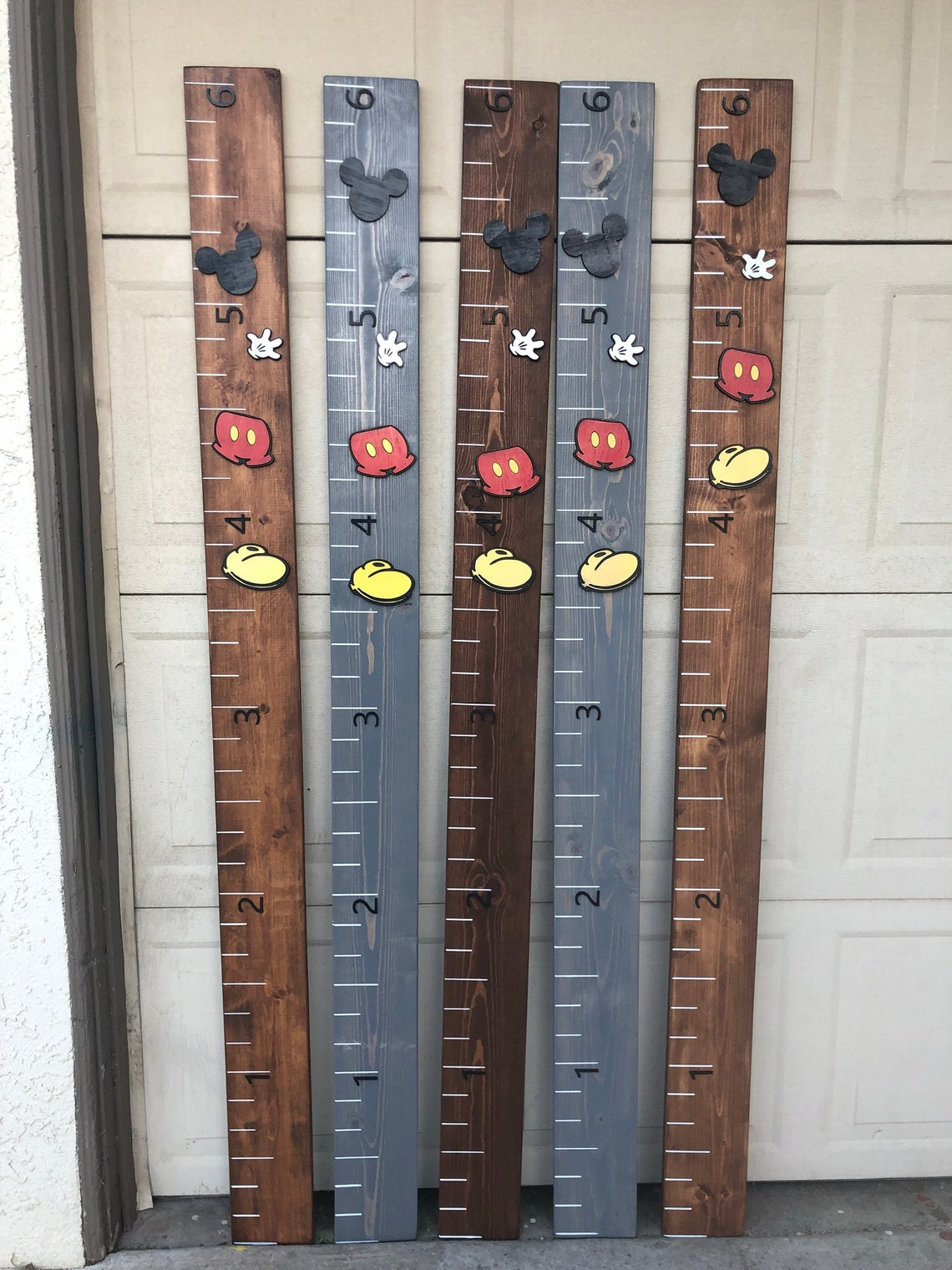 Mickey or Minnie Mouse Growth Chart Disney Ruler Steamboat - Etsy