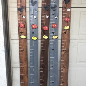 Mickey or Minnie Mouse Growth Chart | Disney Ruler | Steamboat Willie ...