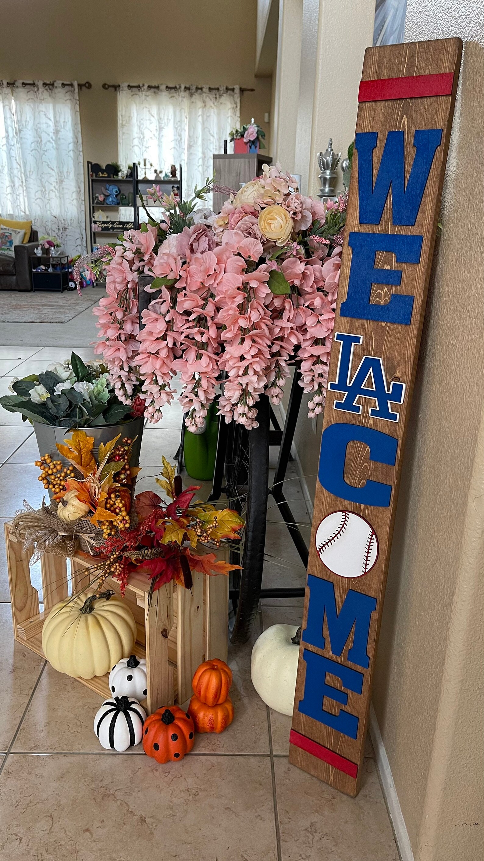 LA Dodgers Welcome Sign - Etsy