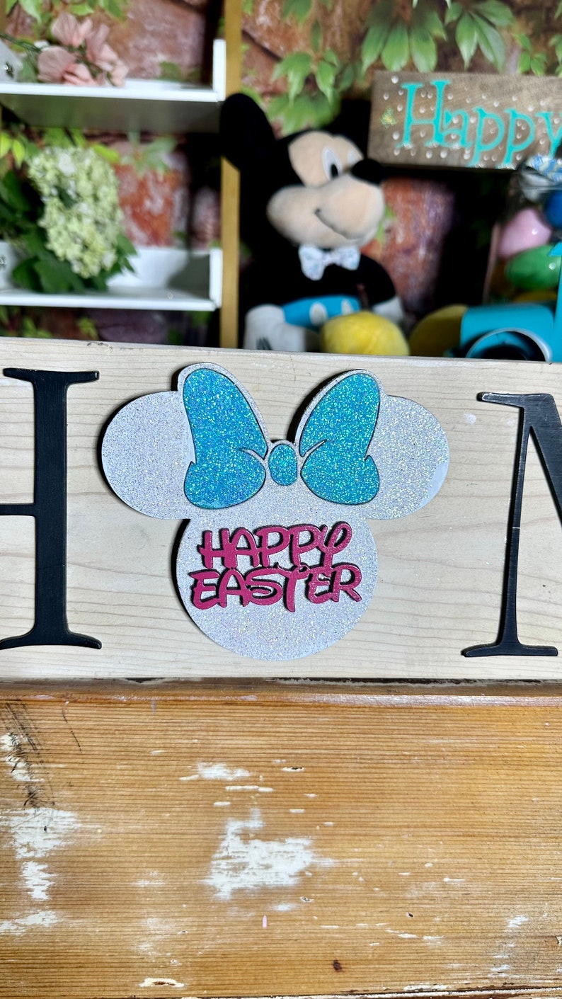 Happy Easter Mickey or Minnie Mouse Ears Magnet Only Disney - Etsy