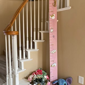 Minnie Mouse Blush and Bashful Growth Chart Disney Inspired Ruler - Etsy