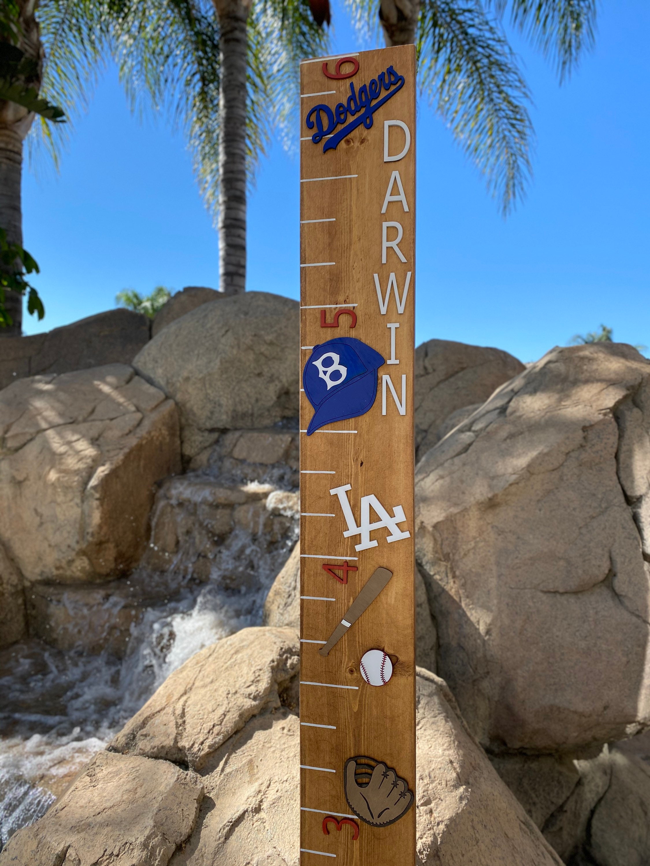 Los Angeles Dodgers Growth Chart LA | Etsy