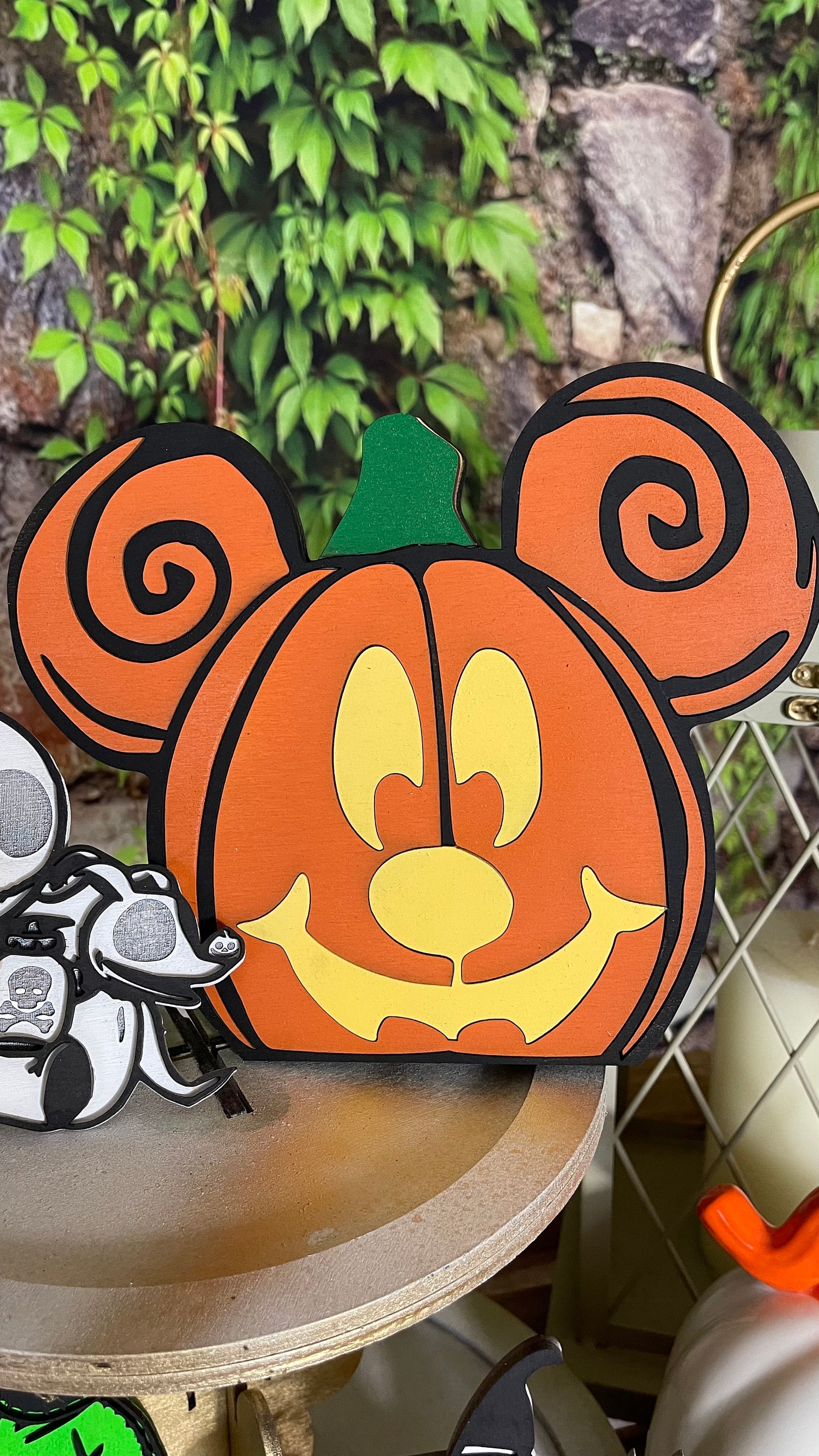 Mickey Mouse Jack-o_lantern Wooden Home Decor Pumpkin - Etsy