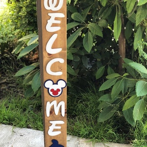 Mickey Mouse Welcome Sign Disney 4th of July Edition - Etsy