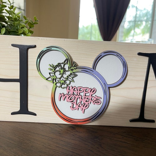 Mickey and Minnie Large Wooden Sign Rare Find Disney Inspired | Etsy