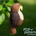 Felt Falcon Sewing Pattern: DIY Bird Ornament (PDF Pattern) - Etsy