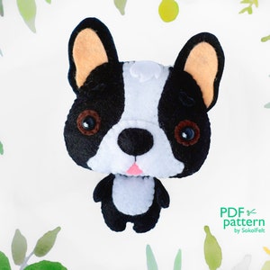 Cute Dogs Felt Toy Sewing PDF and SVG Patterns, Set of 5 Plush Dog ...