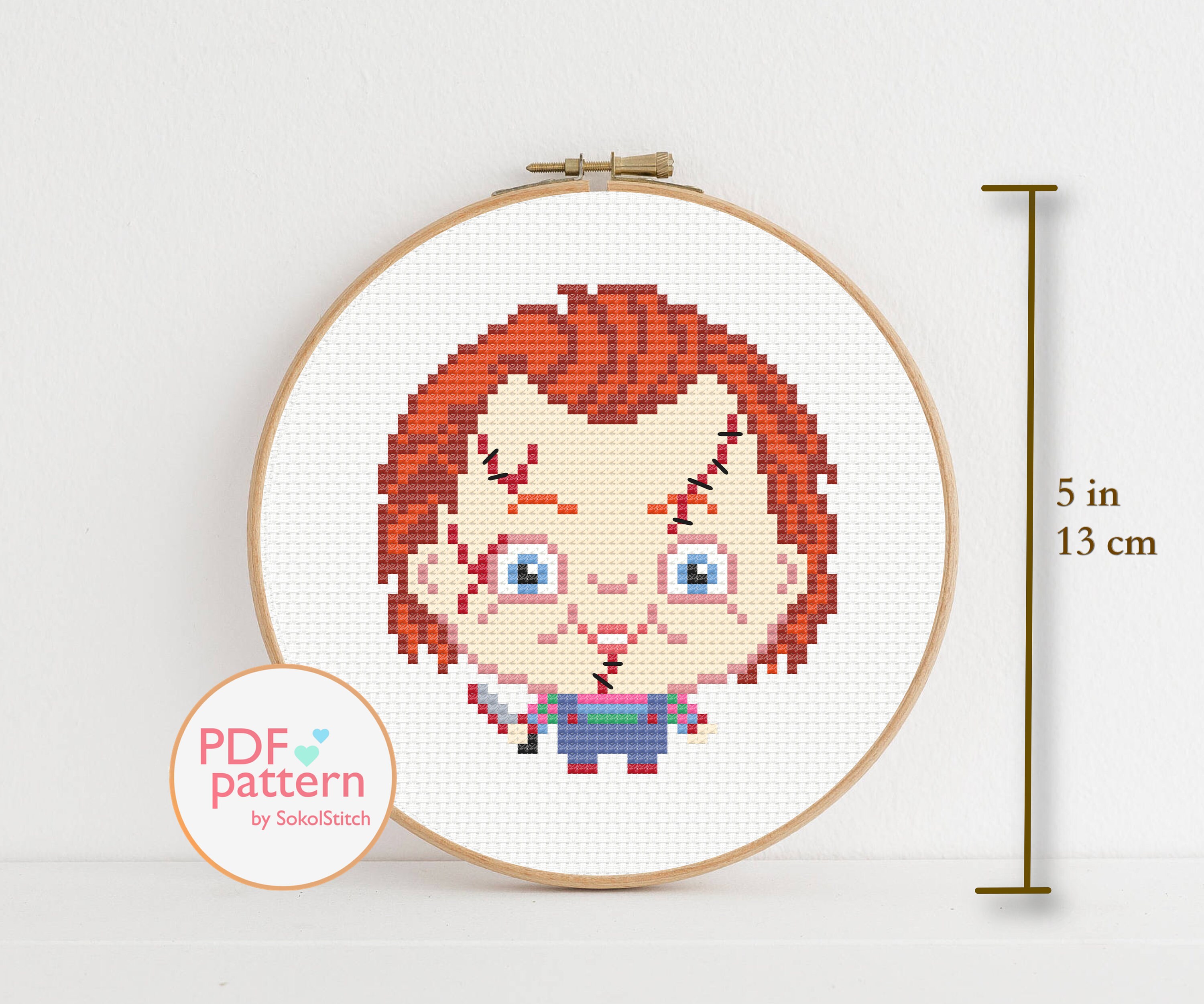 Halloween Slasher Movie Cross Stitch Patterns: Horror Villains (PDF ...