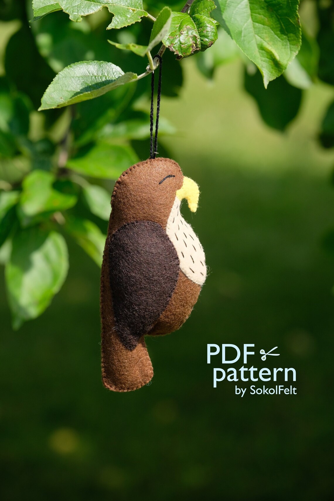 Felt Falcon Sewing Pattern: DIY Bird Ornament (PDF Pattern) - Etsy