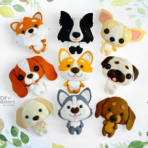 French Bulldog Felt Toy Sewing PDF and SVG Patterns, Dog Sewing ...