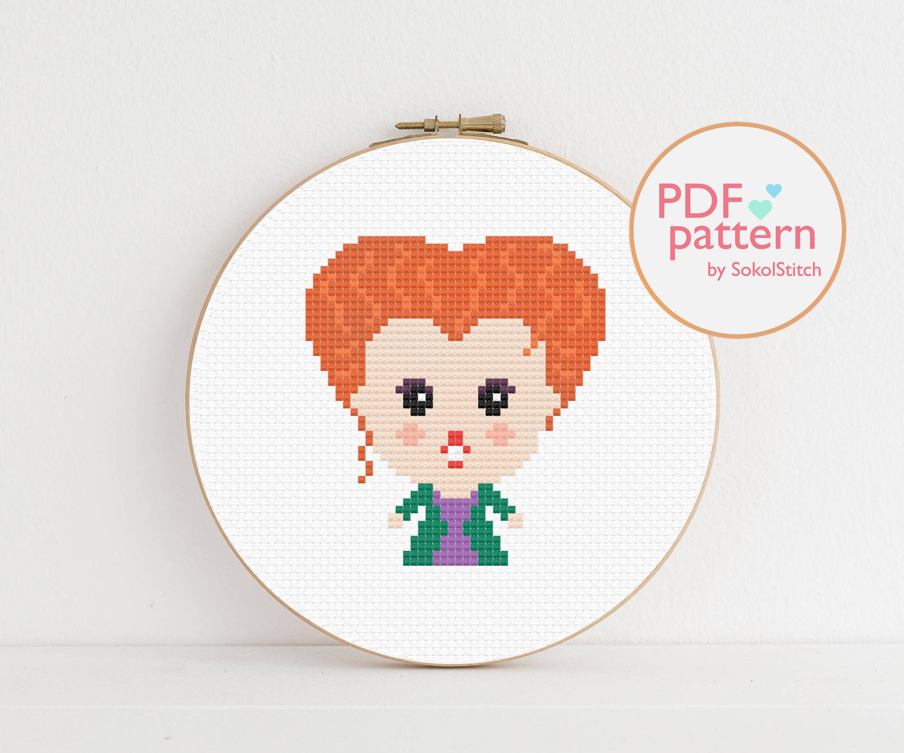 Hocus Pocus Cross Stitch Patterns Winifred Sarah and Mary - Etsy Australia