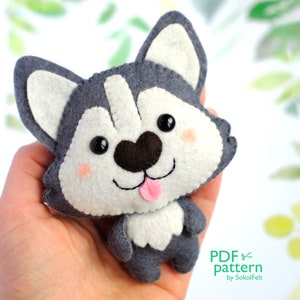 Cute Dogs Felt Toy Sewing PDF and SVG Patterns, Set of 10 Plush Puppies ...