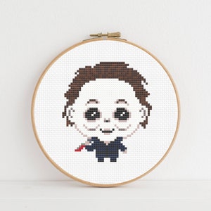 Halloween Horror Movie Cross Stitch PDF Patterns, Slasher Movie ...