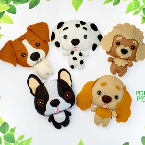 French Bulldog Felt Toy Sewing PDF and SVG Patterns, Dog Sewing ...