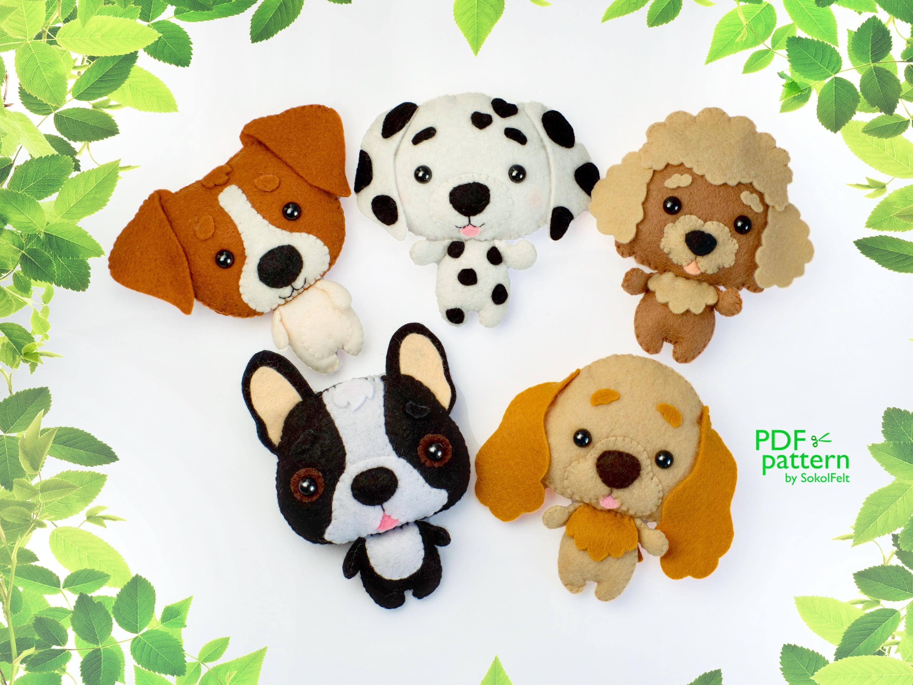 French Bulldog Felt Toy Sewing Pattern: DIY Puppy Plush (PDF & SVG) - Etsy