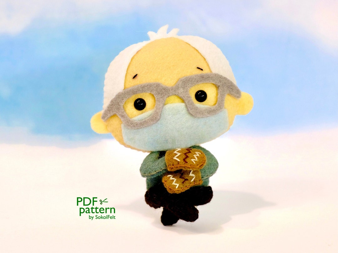 Bernie Sanders Felt Doll Sewing Pattern: Plush Toy (PDF & SVG) - Etsy