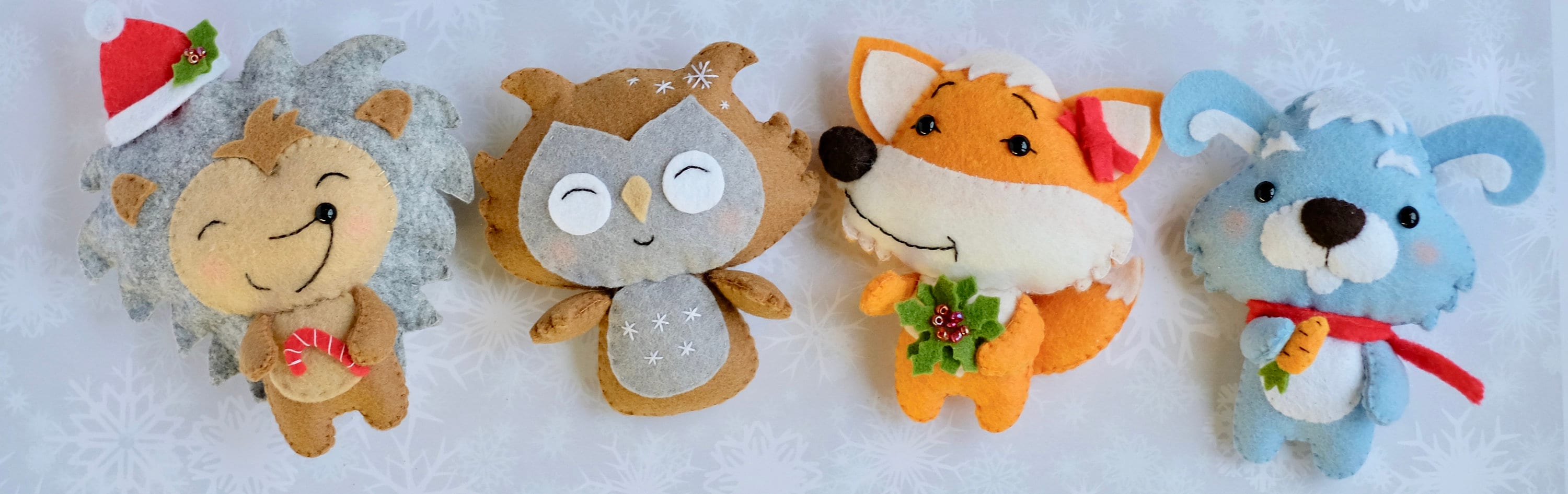 Bunny PDF Pattern Felt Woodland Animal Plush Toy Sewing | Etsy