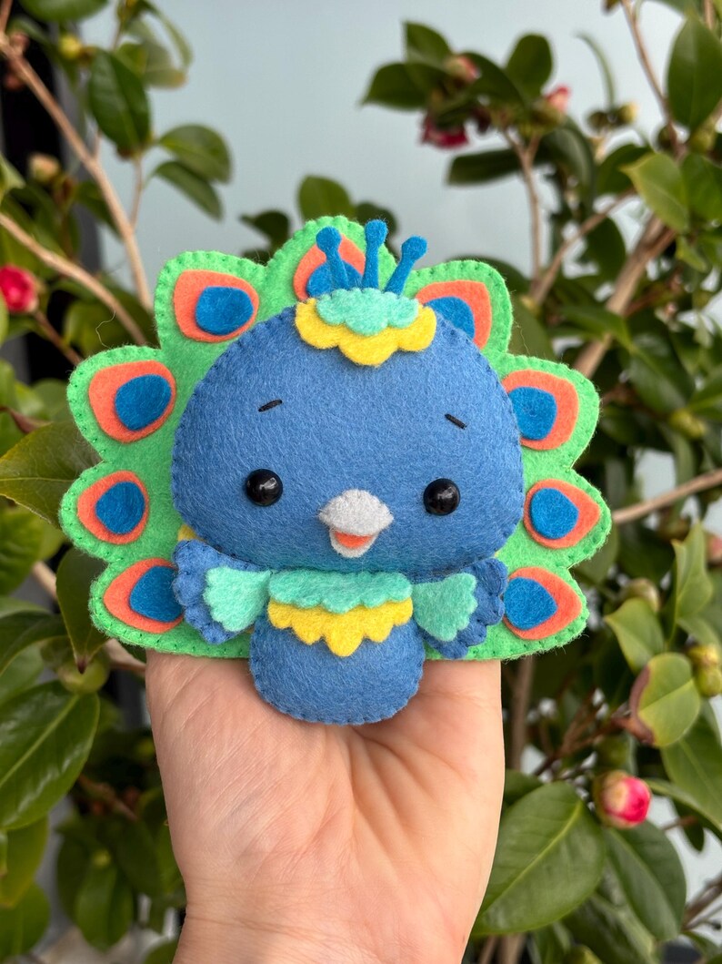 Felt Peacock Toy Sewing Pattern: DIY Tutorial (PDF & SVG) - Etsy