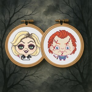 Halloween Slasher Movie Cross Stitch Patterns: Horror Villains (PDF ...