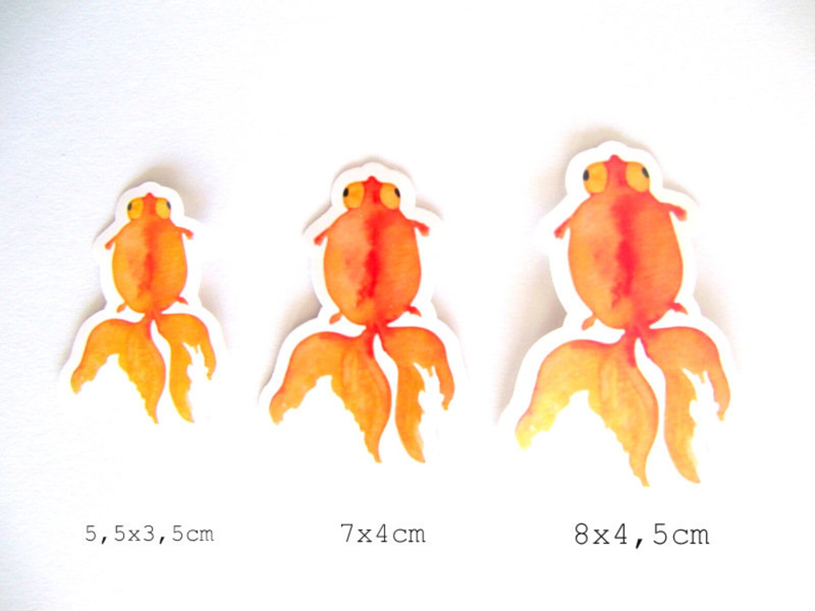 Goldfish Bookmark, Goldfish Sticker Set, Goldfish Set, Goldfish Cards ...