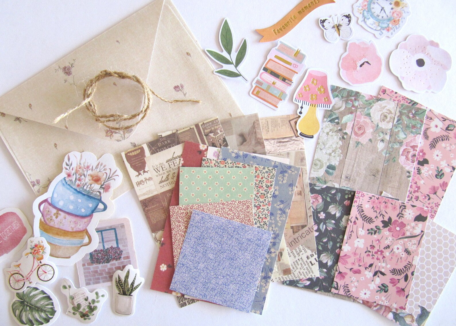 Scrapbooking Set, Journal Paper Set, Paper Romance, Craft Paper, Junk ...