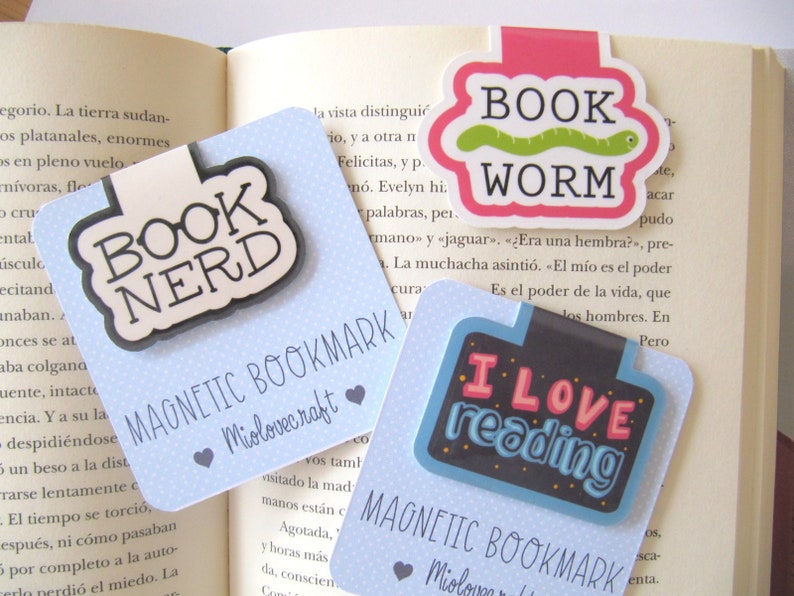 Magnetic Bookmark, Gift for a Reader, Magnet Bookmark, Bookmark - Etsy