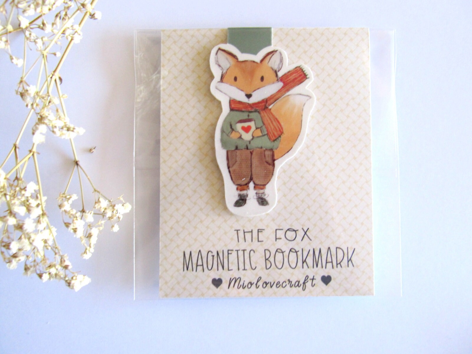 Fox Bookmark Magnet, Fox Magnet, Fox Bookmark, Gift for Women, Book ...