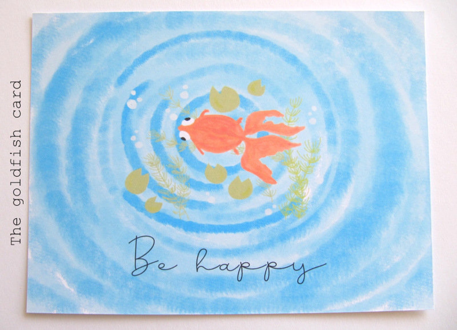 Goldfish Bookmark, Goldfish Sticker Set, Goldfish Set, Goldfish Cards ...