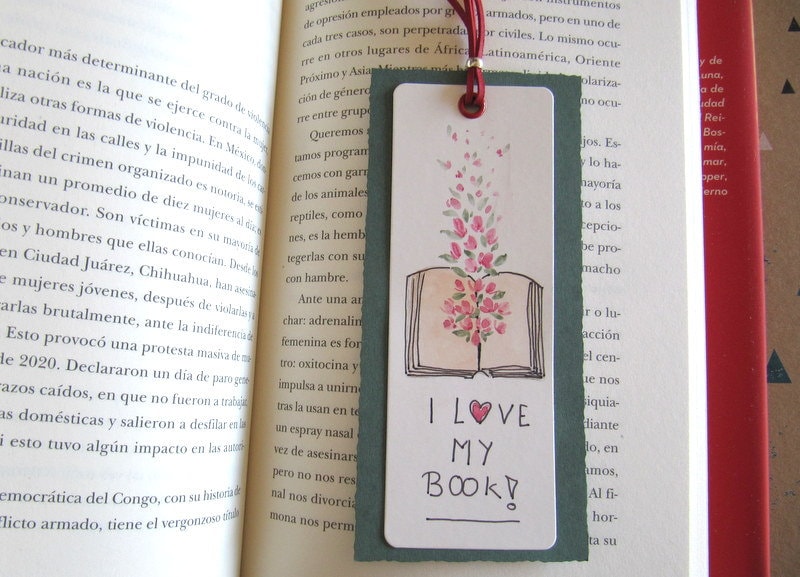 2 Bookmark Set , Bookmarks Watercolor - Etsy