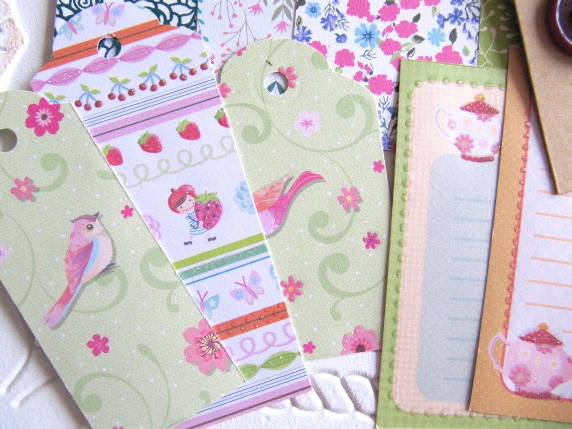 Scrapbooking set, Bullet journal papier set, papier romantik, Basteln papier, junk journal, 30 ...