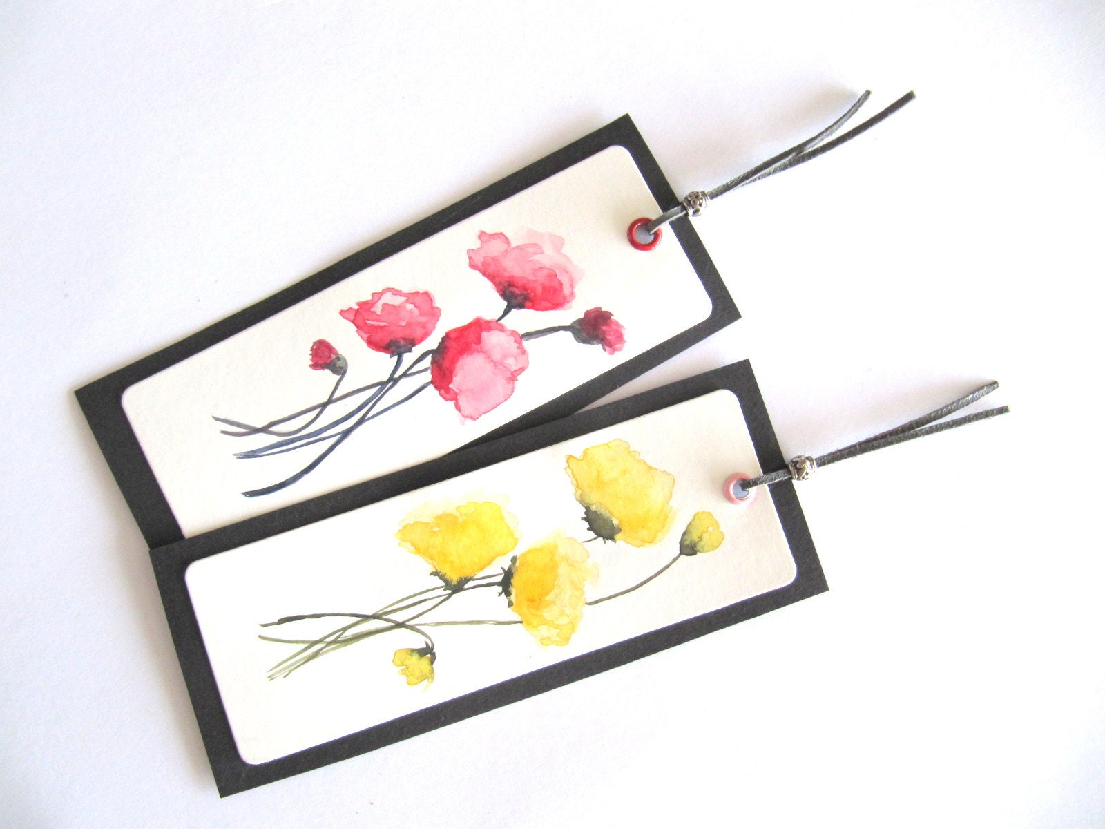 2 Bookmark Set , Bookmarks Watercolor - Etsy