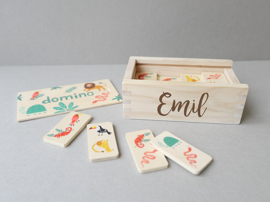 Personalized Domino With Name Images Dominoes Birthday - Etsy