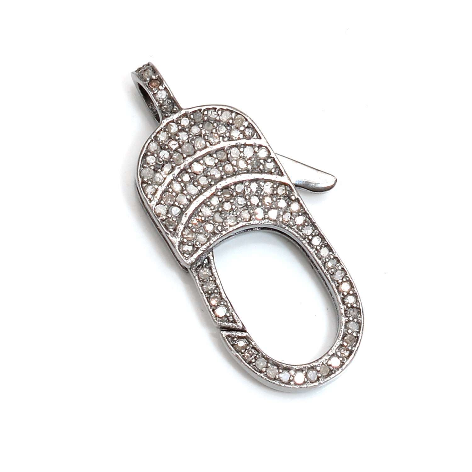 Pave Diamond ClaspsDiamond Clasp Jewelry Accessories925 | Etsy