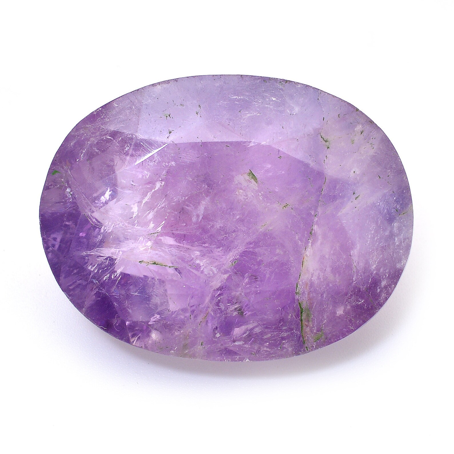 Natural Amethyst Semi Precious Oval 45X35X20 MM Faceted loose | Etsy