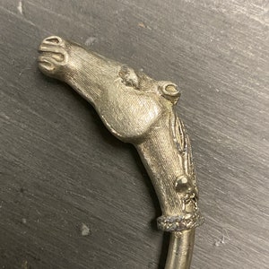 Vintage Pewter Horses Head Torque Bangle - Etsy