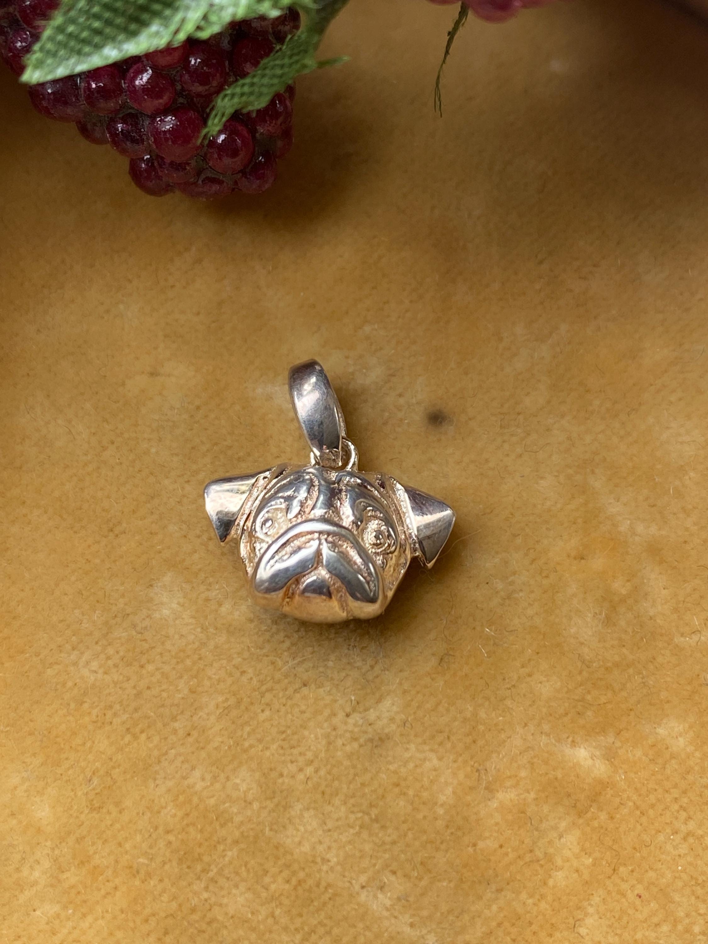 Silver Boxer Dog Charm. - Etsy