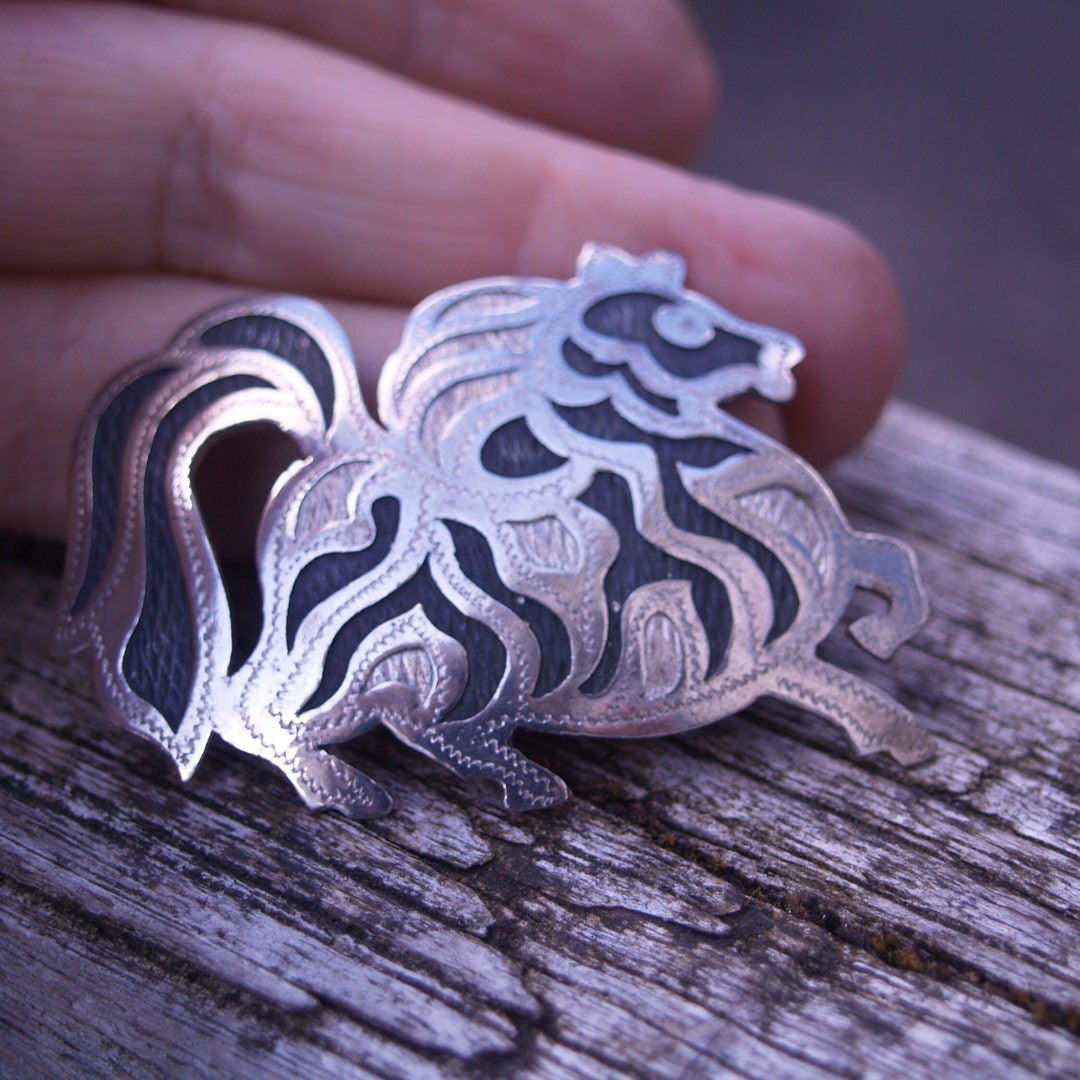 Vintage Sterling Silver Prancing Horse Brooch. - Etsy