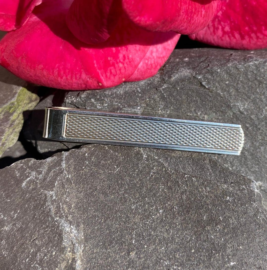Vintage Sterling Silver Tie Clip/slide. - Etsy