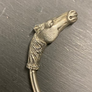 Vintage Pewter Horses Head Torque Bangle - Etsy